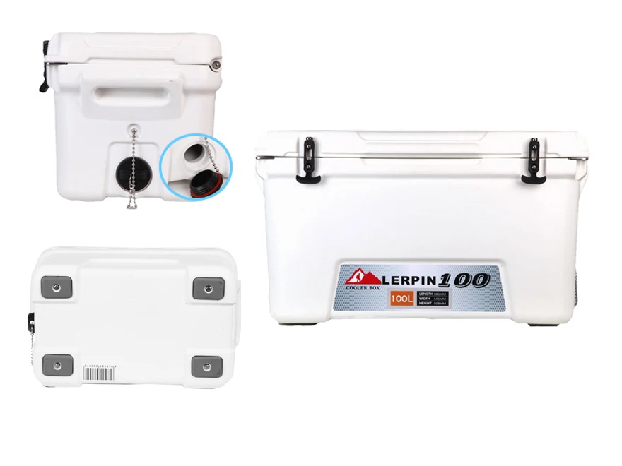 100l Large Marine Fish Ice Plastic Insulated Fishing Cooler Box - Buy ...