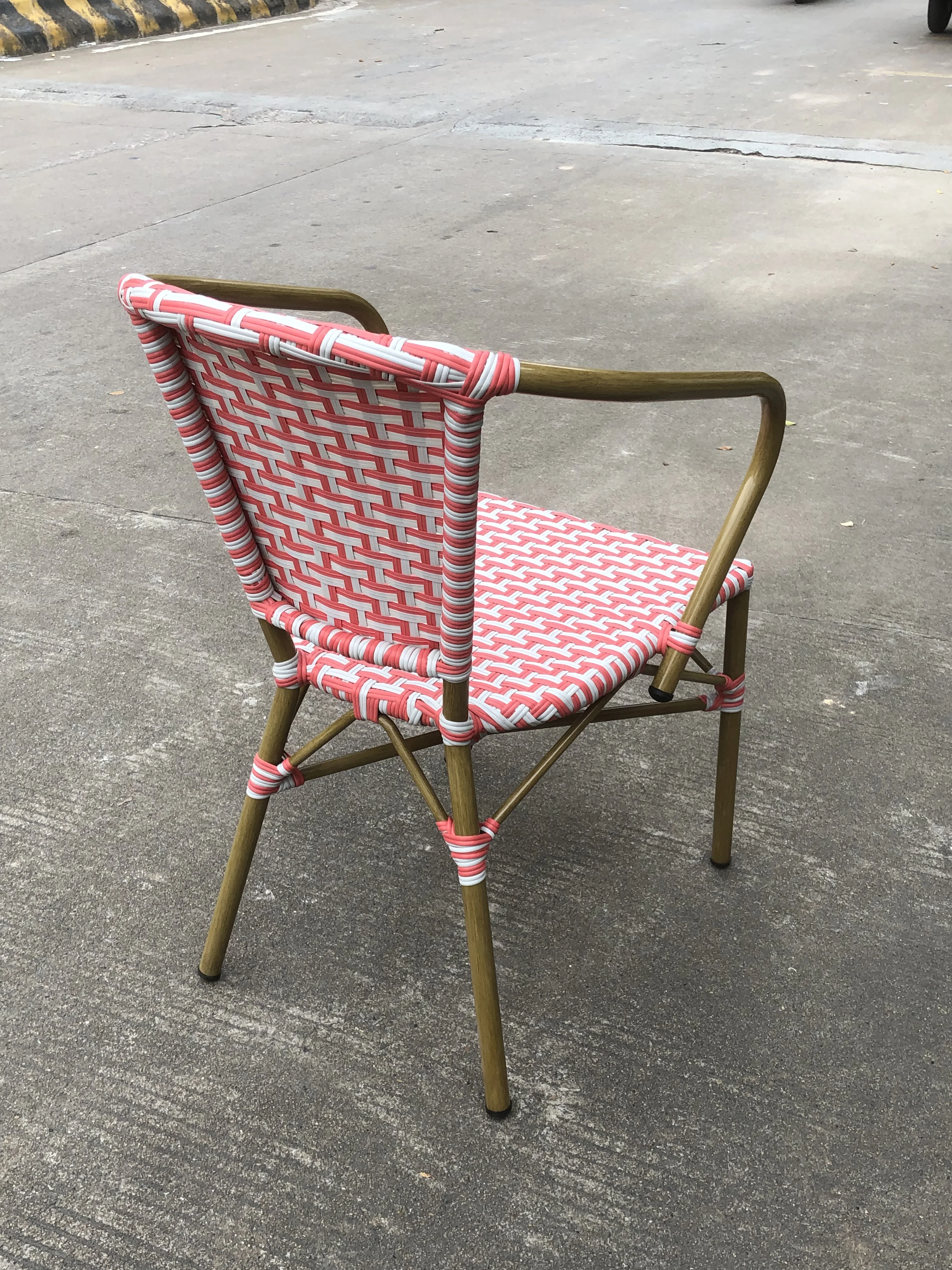 Rattan Wicker Stacking Aluminum Chair Plastic Flat Rattan Wicker Bamboo ...