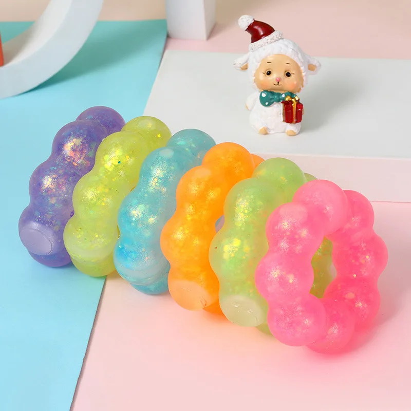 TPR Maltose Wreath Bracelet - Stress Relieving Squeeze Toy