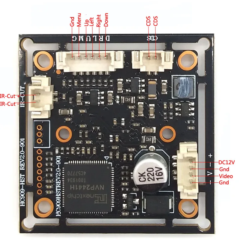 1080p 2mp CCTV Camera Module PCB 4 IN 1 CMOS - NVP2441+ IMX307