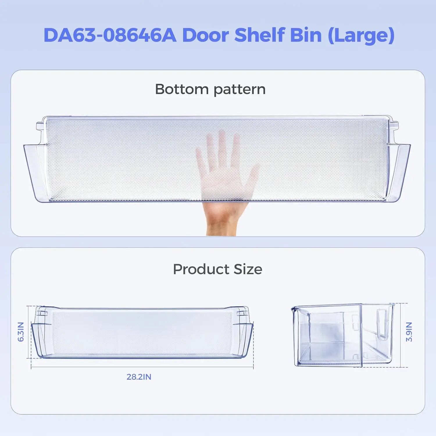 DA63-08646A Refrigerator Door Shelf Bin Compatible with Sam.sung ...