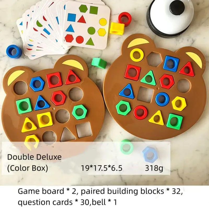 Diy Children Geometric Shape Color Matching Board 3d Puzzle Games For ...
