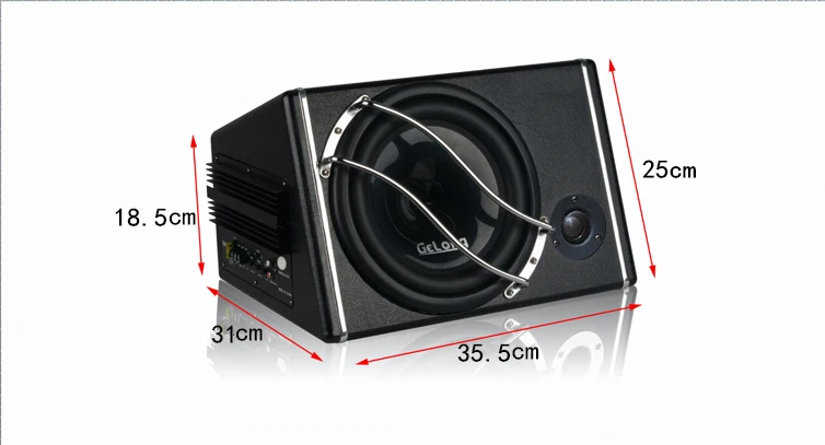 Gelong-subwoofer de audio para coche gl0833, subwoofer activo de 8 ...