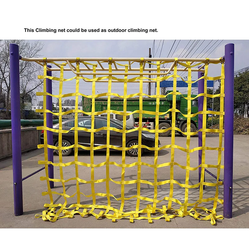 Outdoor Children Rainbow Climbing Net Cargo Net With Frame - Buy Cargo ...