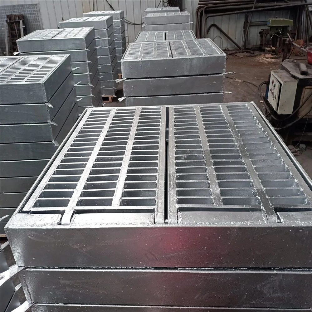 Galvanized Grating Heavy Duty Vehicular Steel Drainage Manhole Cover ...