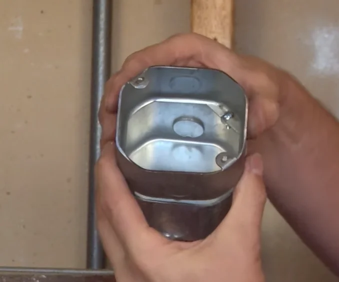 4 in Galvanized Steel Octagon Extension Ring With Ground Screw Drawn 1 ...