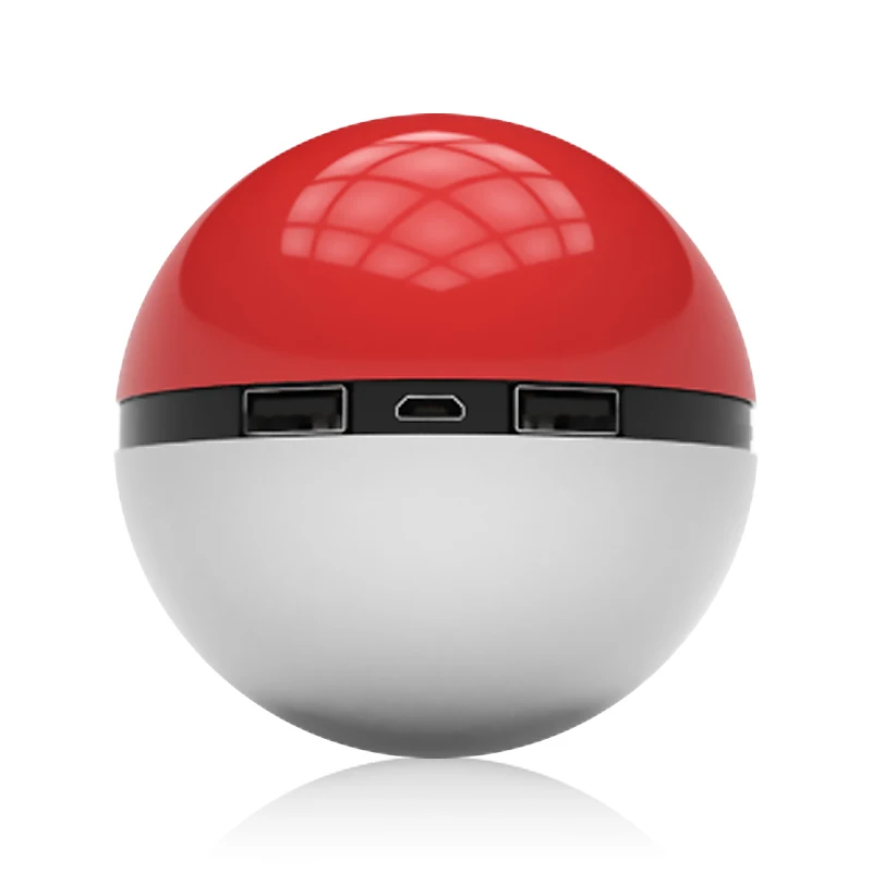 Led Light Celular Battery Charger Poke Mon Go Pokeball Power Bank - Buy ...