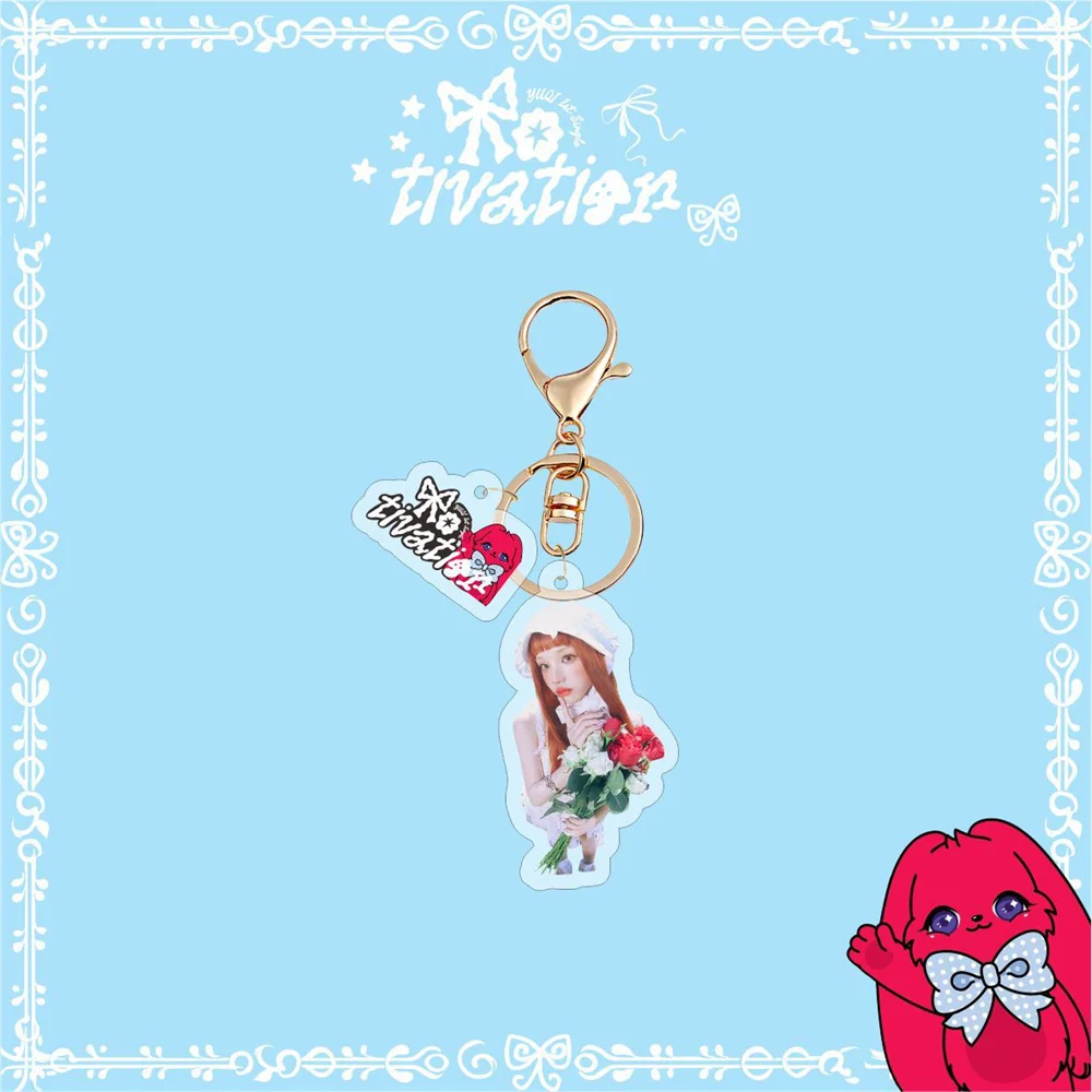 Kpop I-DLE YUQI MOTIVATION Album Keychain - Fashionable Gift
