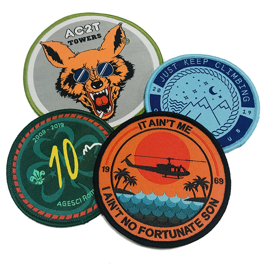 Custom Iron on Woven Patch - Brand Logo Applique Clothes Patch