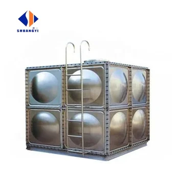 Square Shape Stainless Steel Panels Assembled Water Tank - Buy Big Size ...