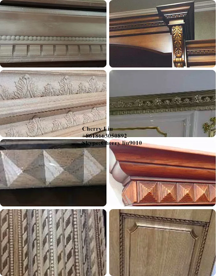 Decorative Solid Wood Trim: Carved Wood Moldings for Furniture and Wall ...