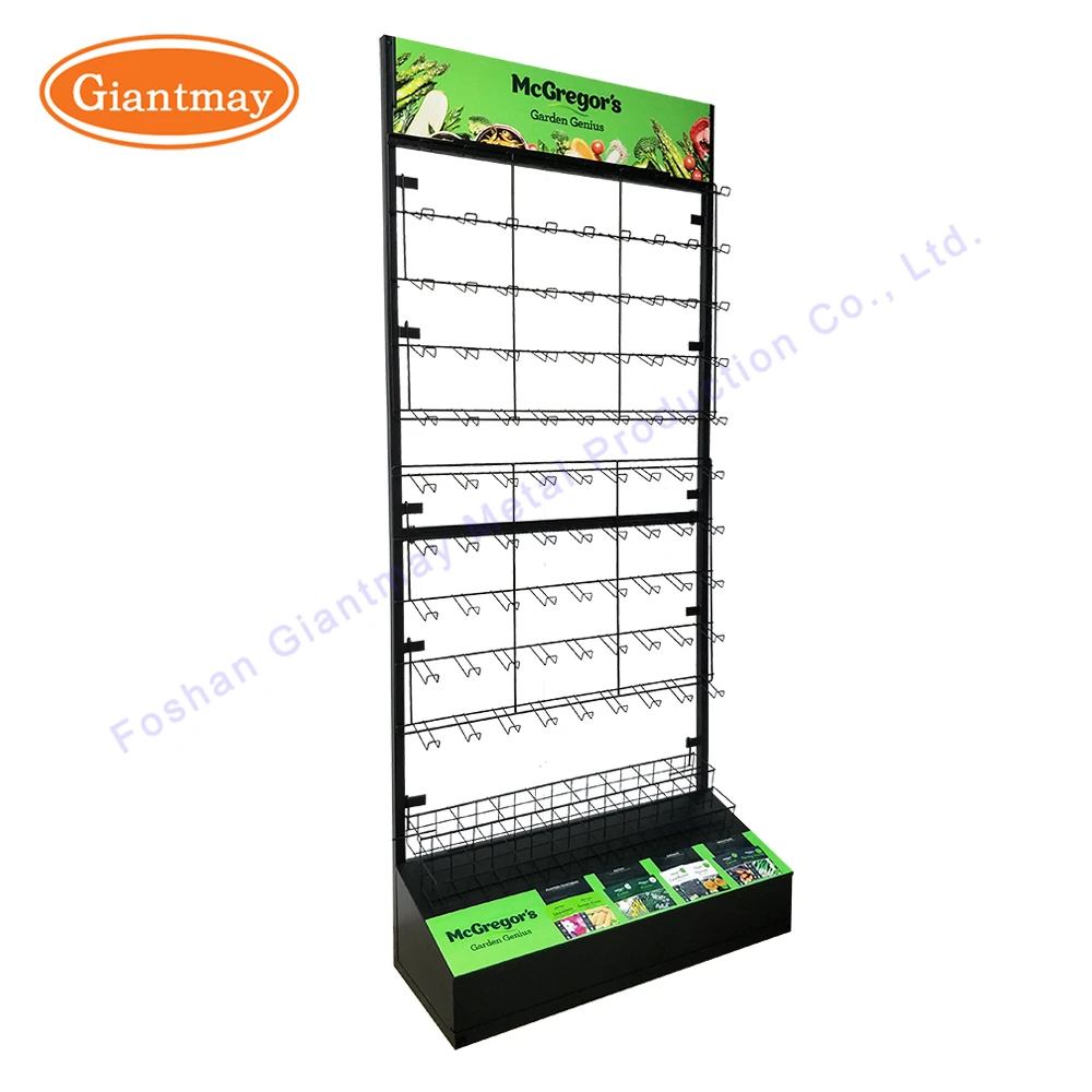 Wholesale Metal Retail Shop Seed Display Stand Hanging Seed Display ...