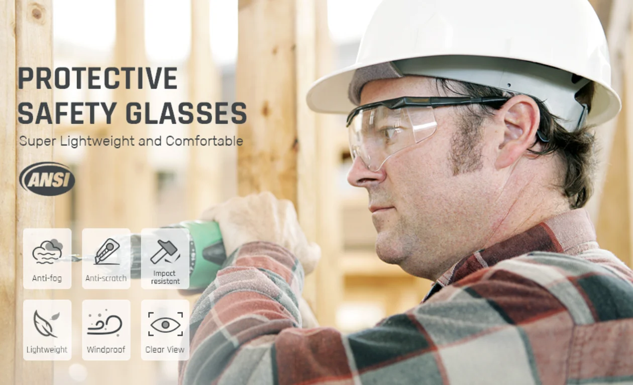 Ant5ppe-gafas De Seguridad Ansi Z87,Antiniebla,Protección Ocular - Buy ...