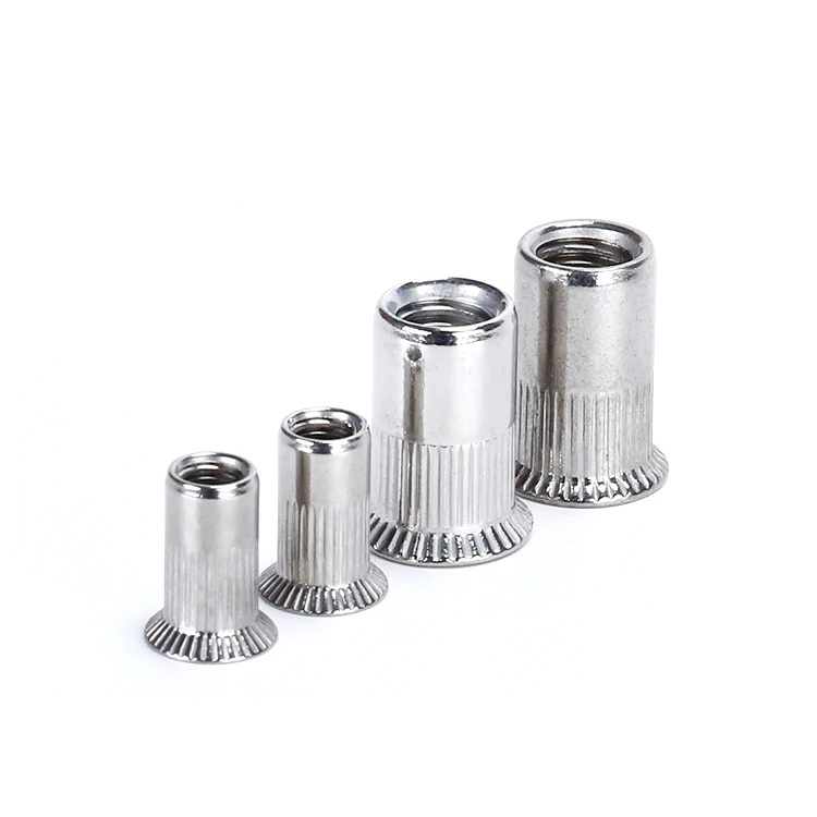 A2 Stainless Steel Rivet Nut Countersunk Knurled Open End - Buy Countersunk Csk Head Round ...