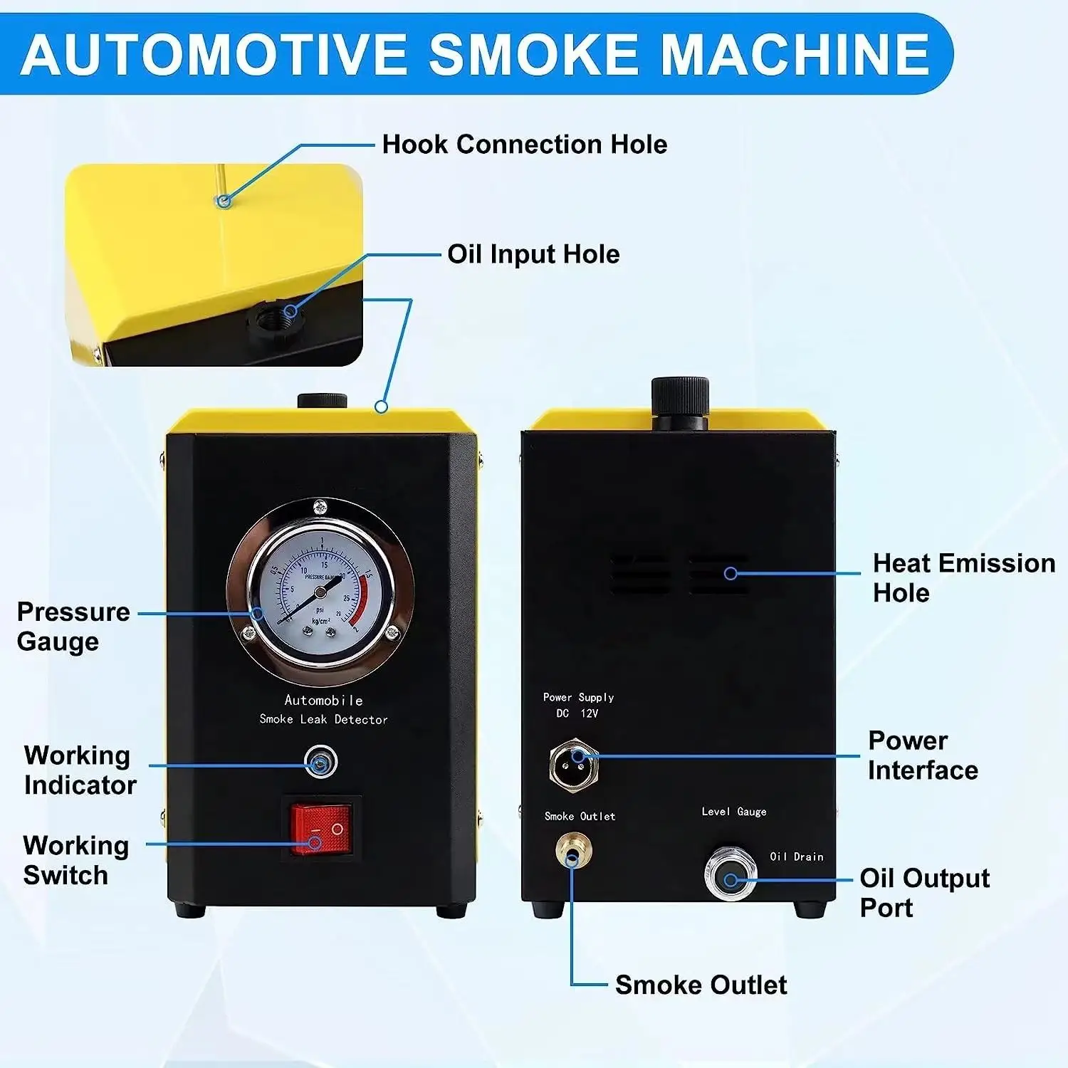 Automotive Leak Detector Tool Cars Leak Locator Tester Car Pipe Leakage ...