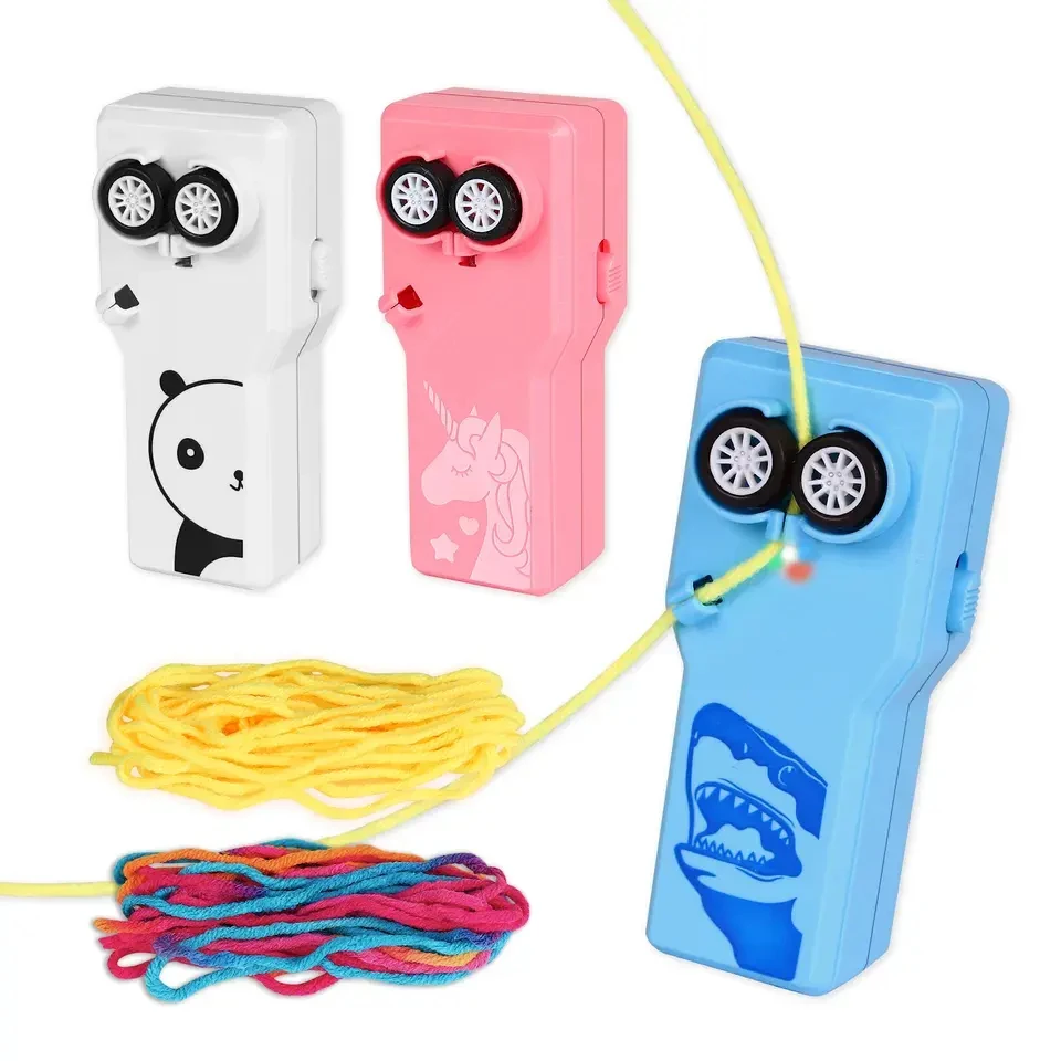 New Tik Tok String Shooter Decompression Toy Glow Fun Electric Rope ...