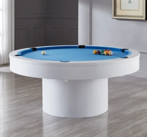 Classic Circular Exquisite Pool Table Multifunctional Billiards Table ...