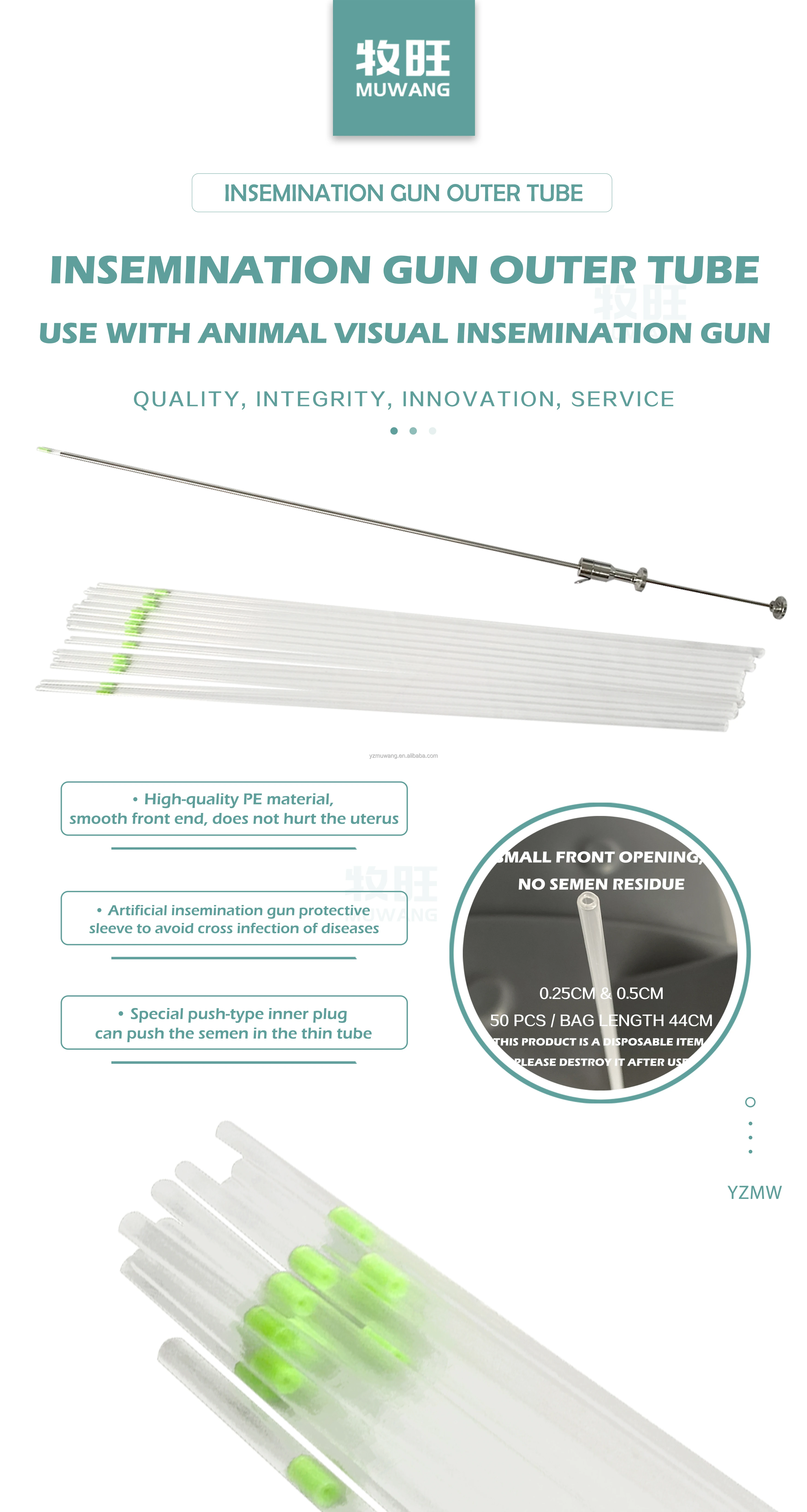 Universal AI Sheath for AI Gun Artificial Insemination