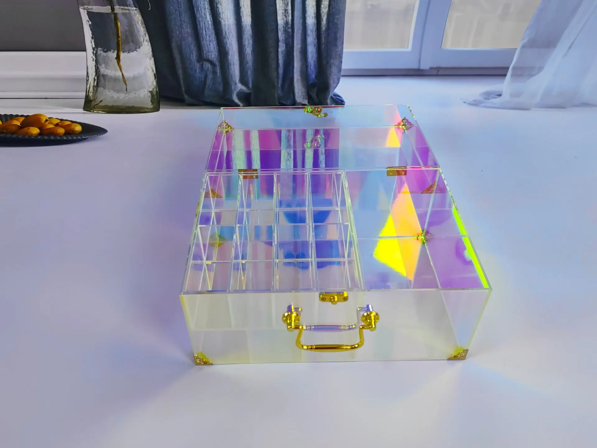Custom Acrylic Jewrly Box Carring Case Colorful Acrylic Makeup ...