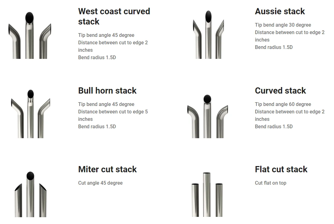 8 Inch Diesel Exhaust Stacks,Custom Chrome Stacks For Trucks - Buy ...
