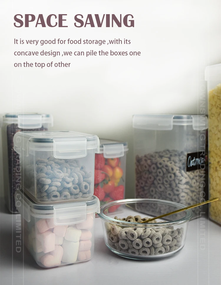 24 Pack Set Airtight Kitchen Organizers for Dry Food Storage