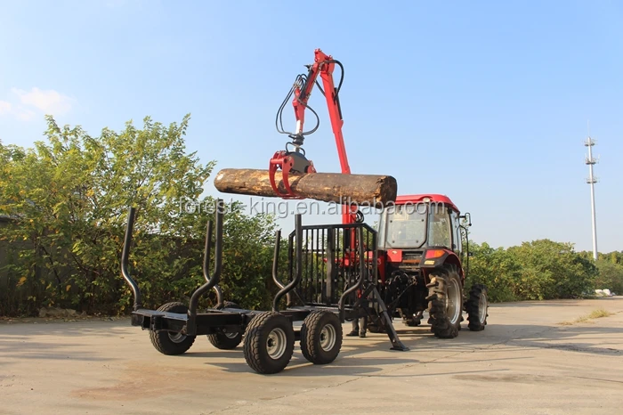 Rima Pto Log Loader Trailer Rt06 With Log Crane Farm Trailer Tractor ...