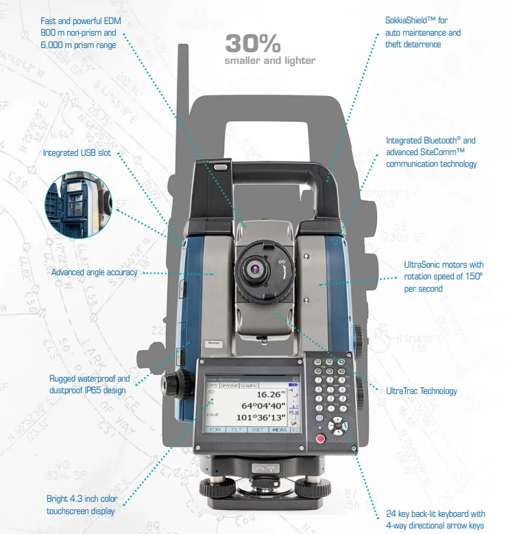 Sokkia IX-1001 Total Station Ultrasonic Motor Measuring Robot High ...