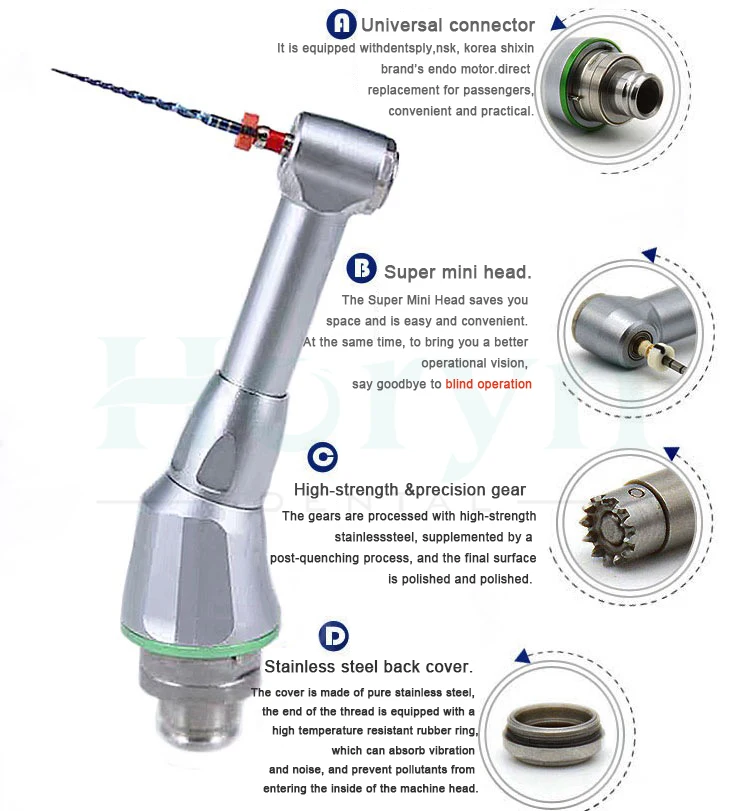 16:1 Latch Star Prophylaxis Low Speed Contra Angle Replacement Head ...