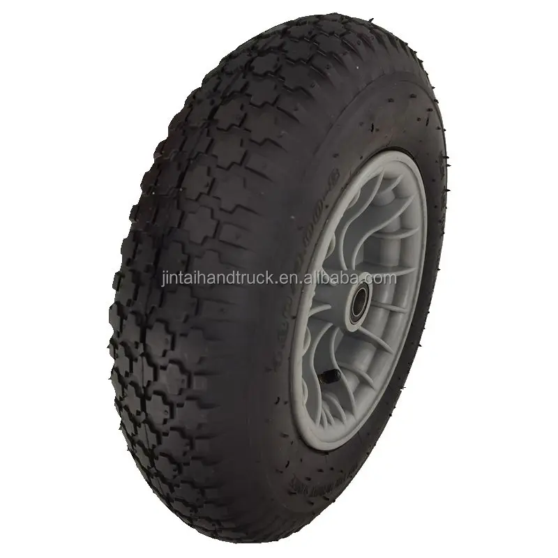 Beach Cart Inflatable Rubber Wheel 4.00-8 With Plastic Hub Wagon Cart ...