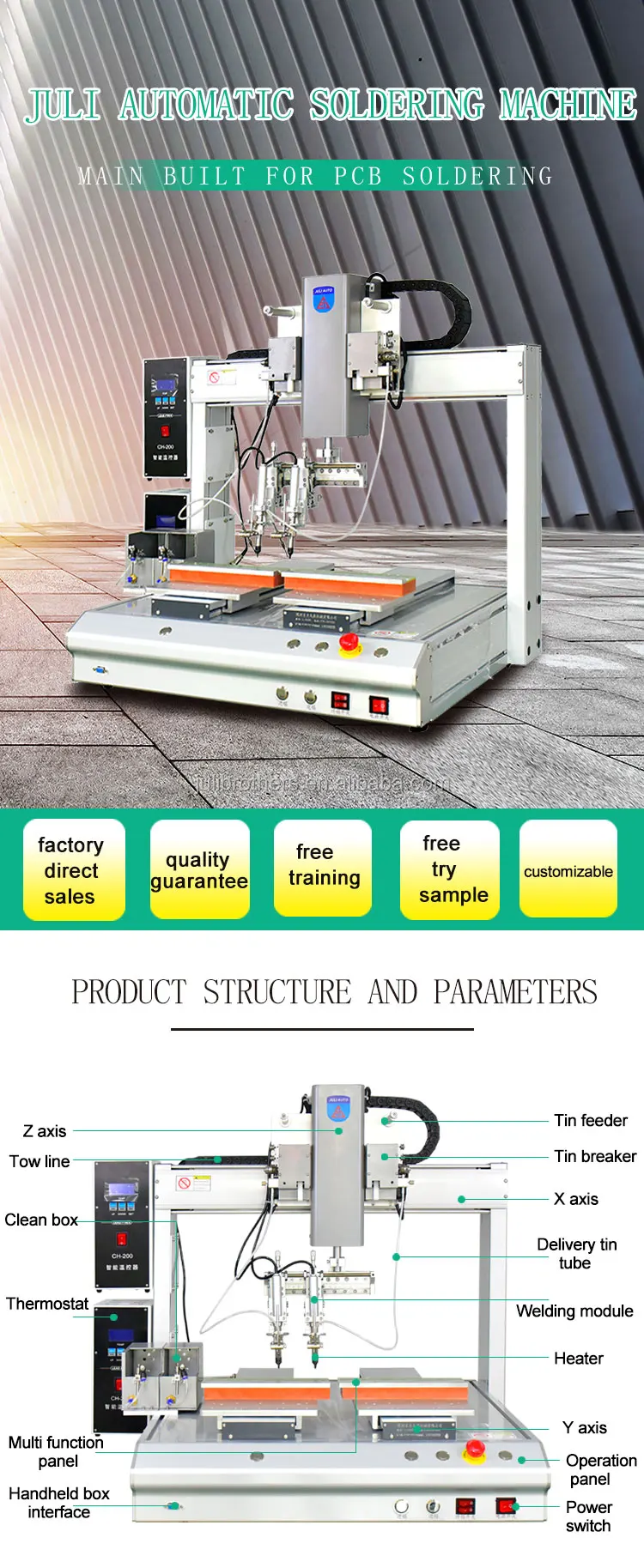 Automatic Four-Axis Soldering Robot - Efficient PCB Soldering