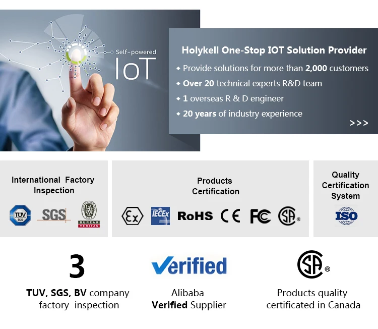 Holykell LCD Display Lora Lorawan NB-IOT 4G Water Level Controller