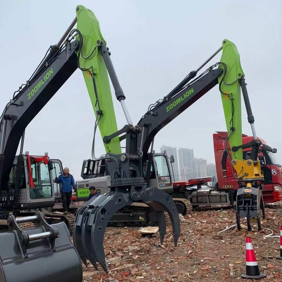 Excavator Wood Gripper/excavator Rotation Log Grapple/excavator Log ...