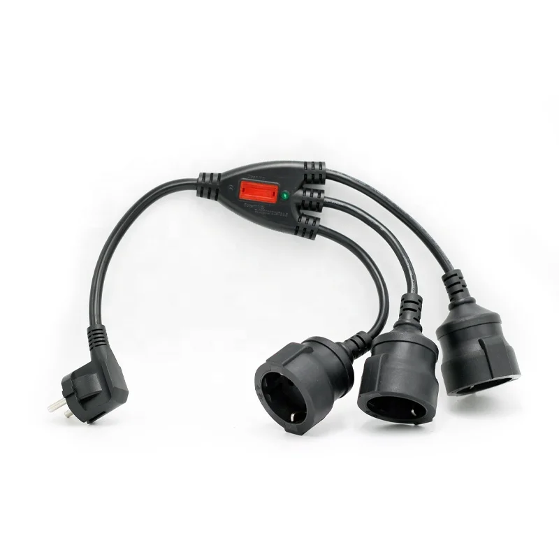 European Standard Power Supply Cord - 15A Fuse & Stripped Ends