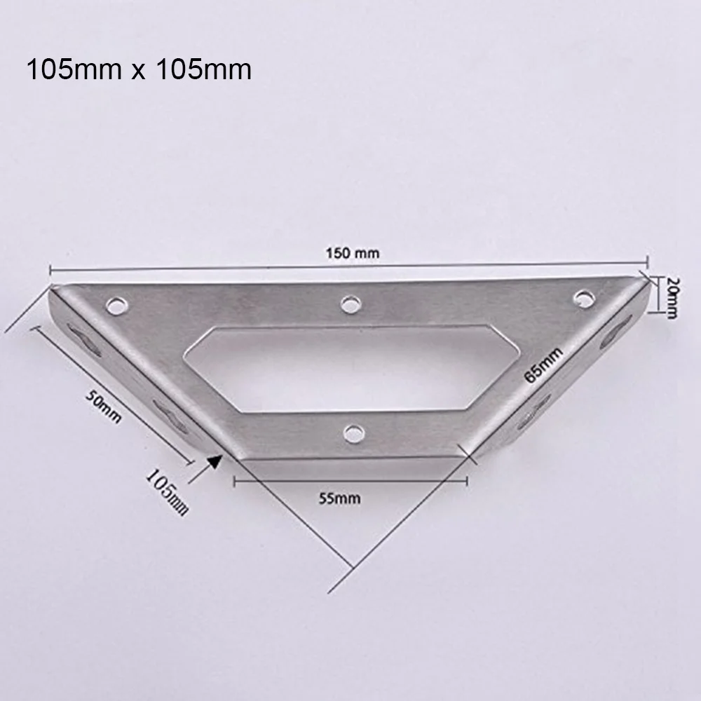 Stainless Steel Angle Shelf Brackets for Wood & Windows