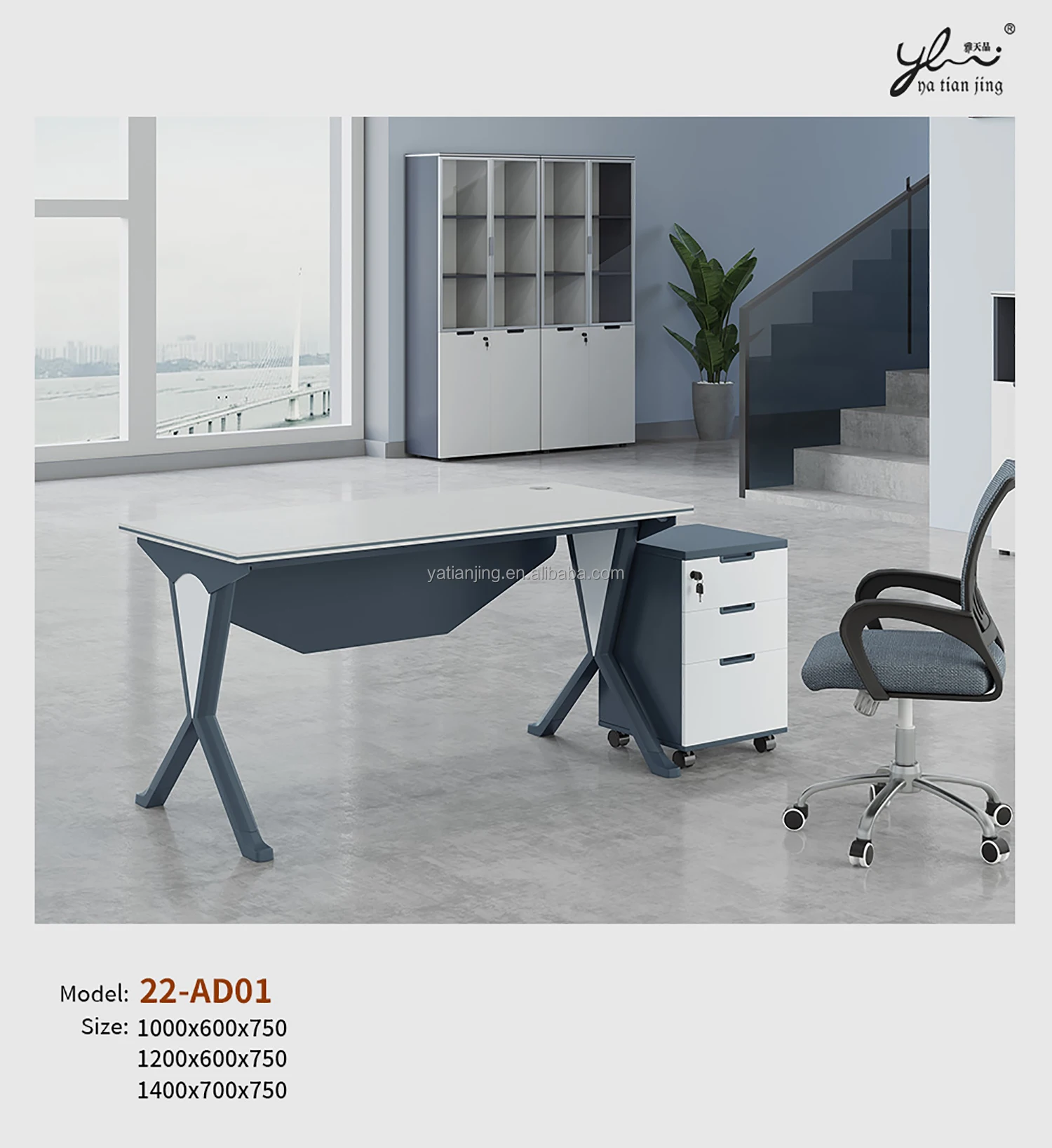 Luxury Staff Office Desk with Drawer Office Furniture Workstat Modular ...