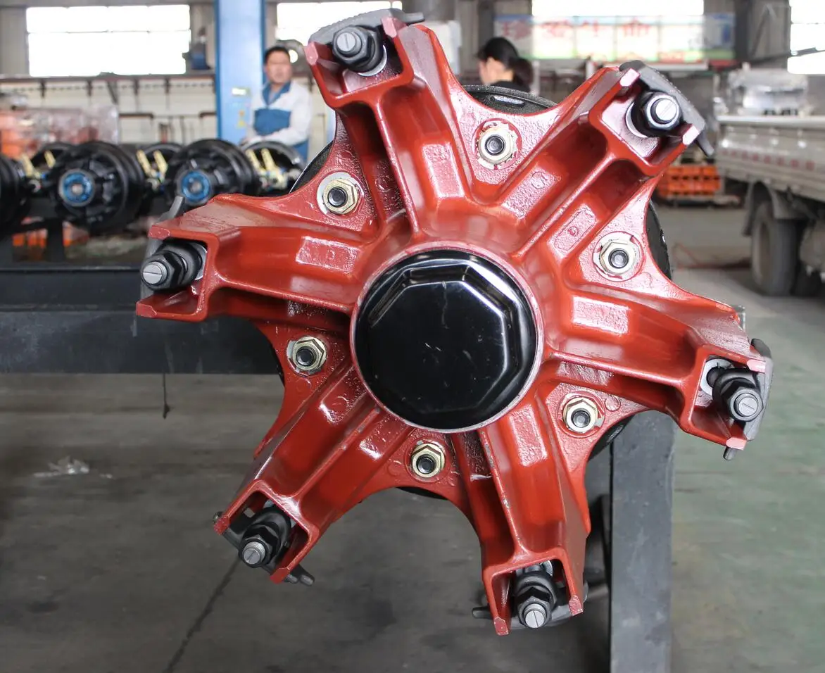 China Made Custom Semi Trailer Spoke Axle With Spider Hubs For Sale ...