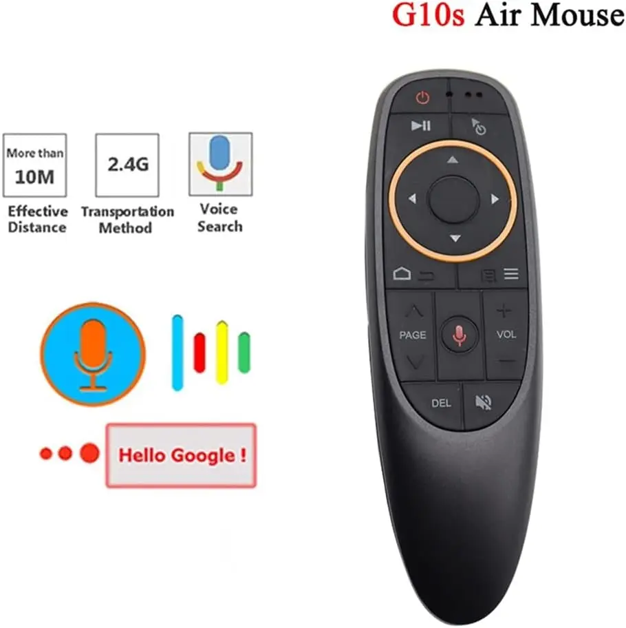 G10s Air Mouse Voice Remote Control 2.4g Usb Receiver For Android Tv ...