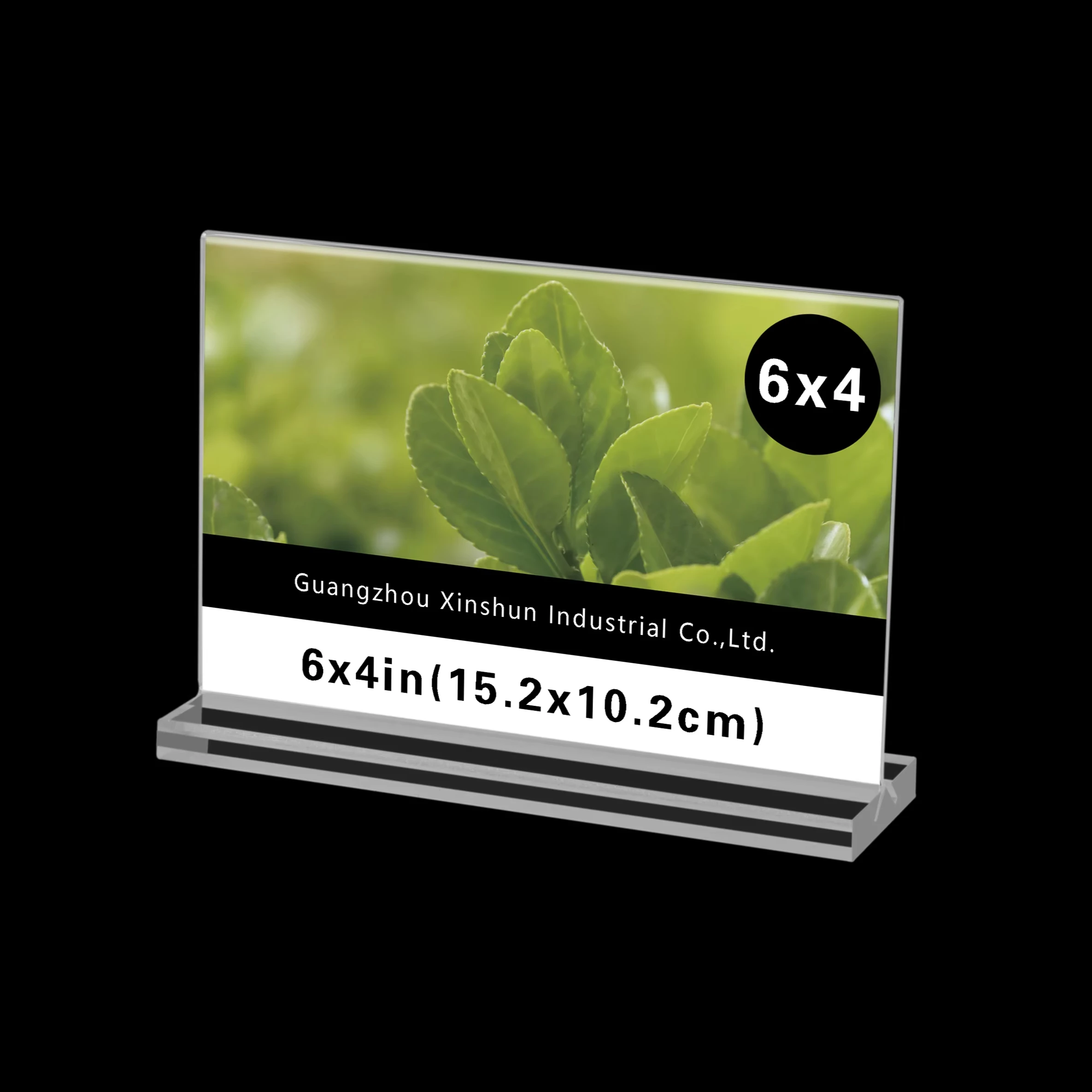 Plastic Display Stand Conference Room Desktop Name Acrylic Standing ...