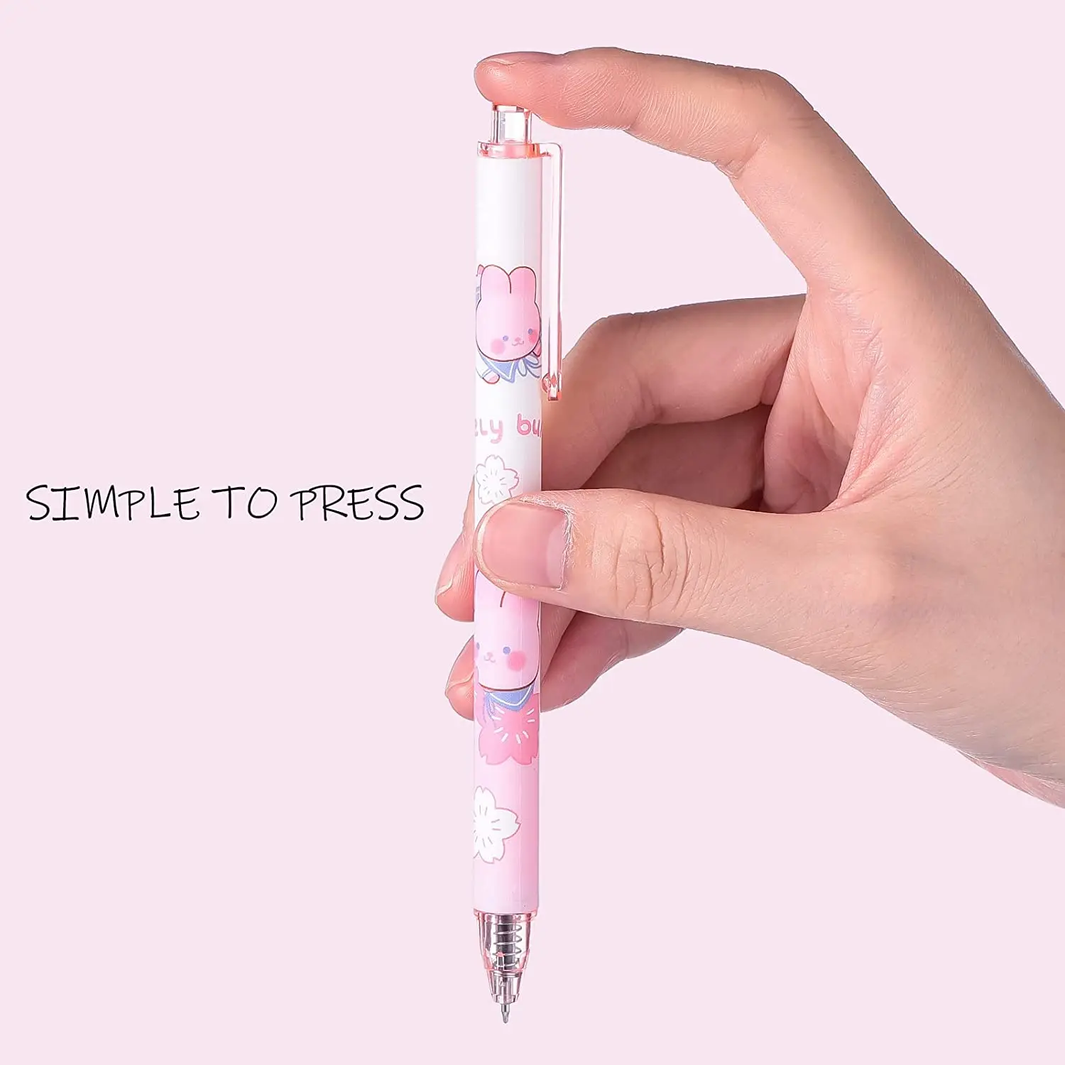 Cute Pens Kawaii - 0.5mm Retractable Gel Pens for Kids