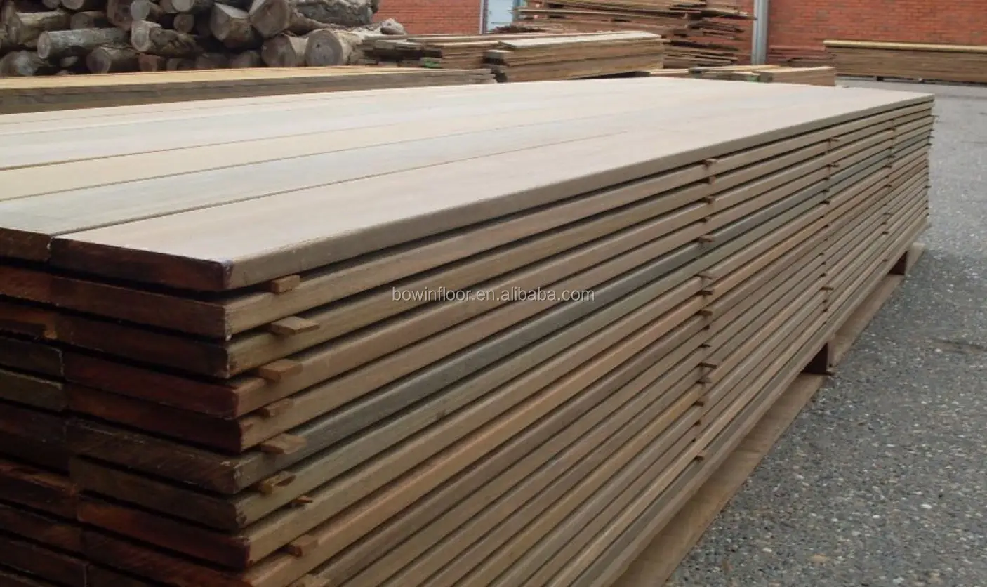 Outdoor Real Wood Deck Swimming Pool Brazilian Ipe Hardwood Decking