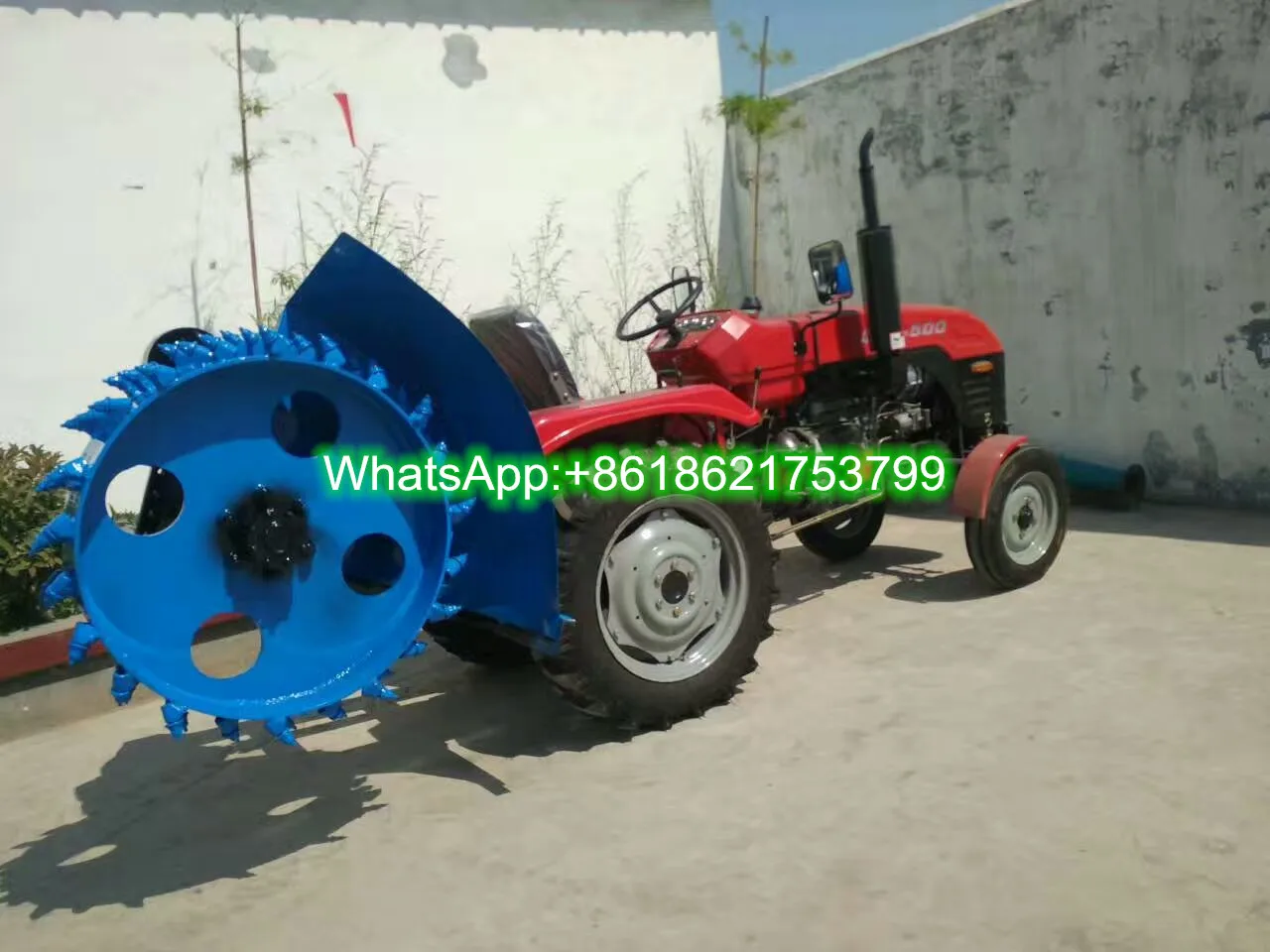Tractor Mounted High Quality Disc Trencher Cable Trencher For Hard Road ...