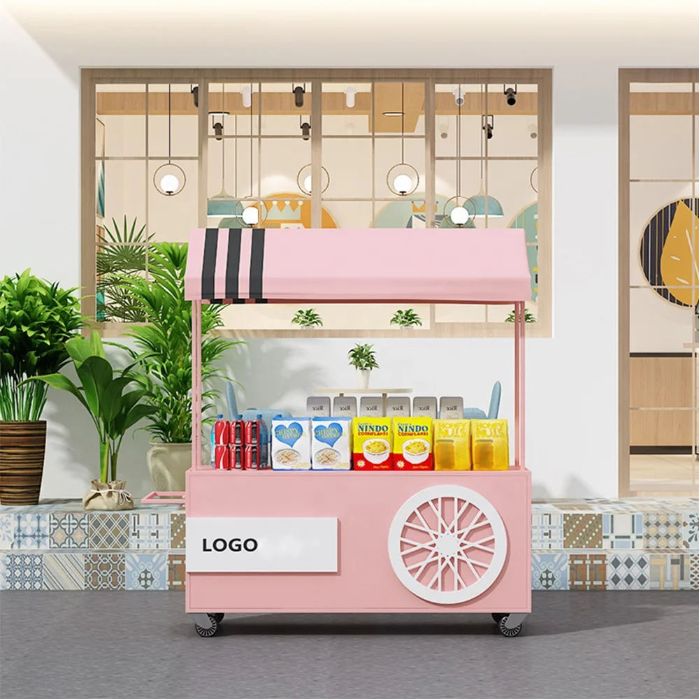 Mobile Flower Cart Candy Cart Display - Perfect for Parties