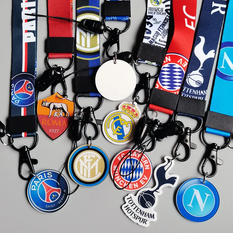 Football Lanyard Phone Long Neck Lanyard Campus Activity Lanyard Soccer ...