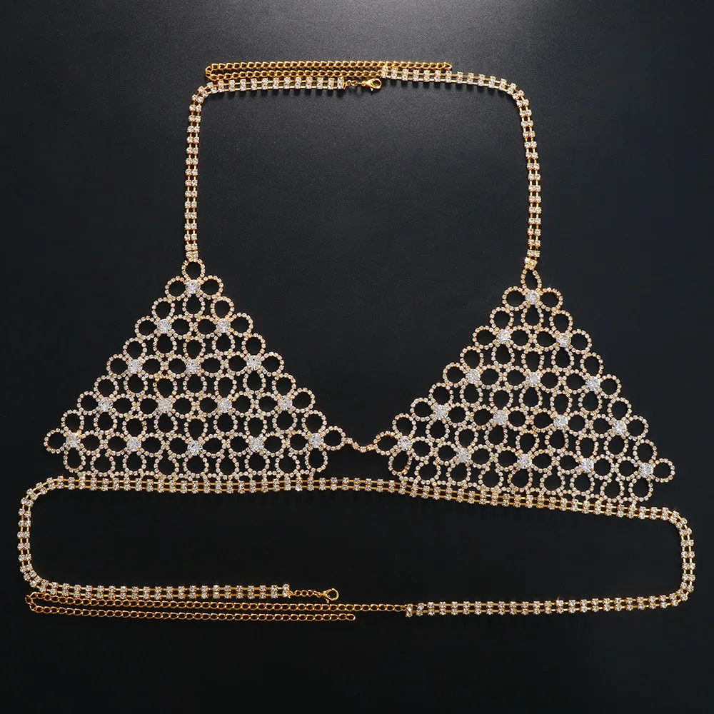 Rhinestone Bra Chain Accessories Sexy Jewelry Fashion Jewelry Body ...