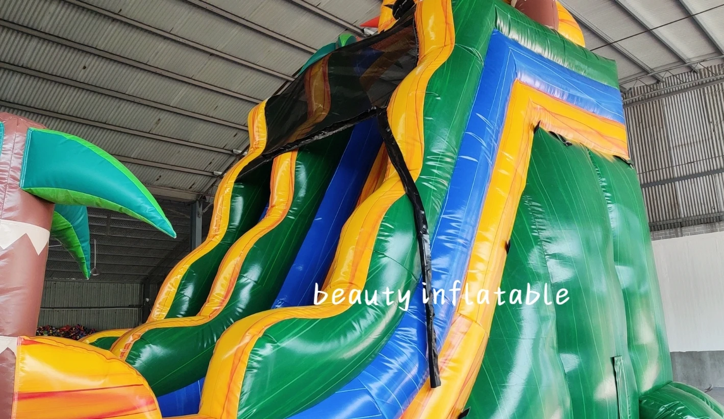 18ft Sun Waterslide Inflatable Water Slide With Pool for Party Business ...