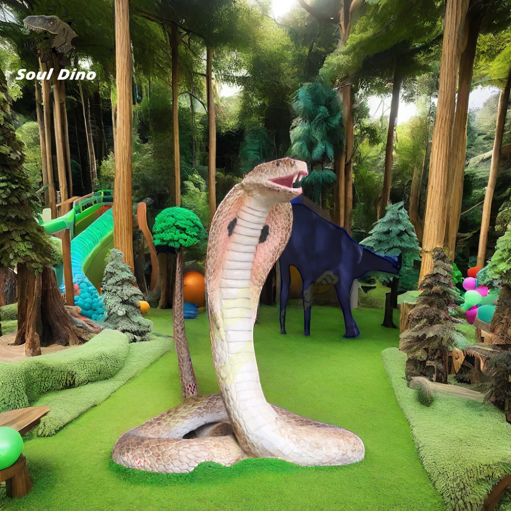 Custom Life-Size Animatronic Steel Snake Metal Animal Display for ...