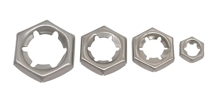 DIN 7967 M6-M48 Stainless Steel Self-Locking Nut with Nylon Insert Lock ...