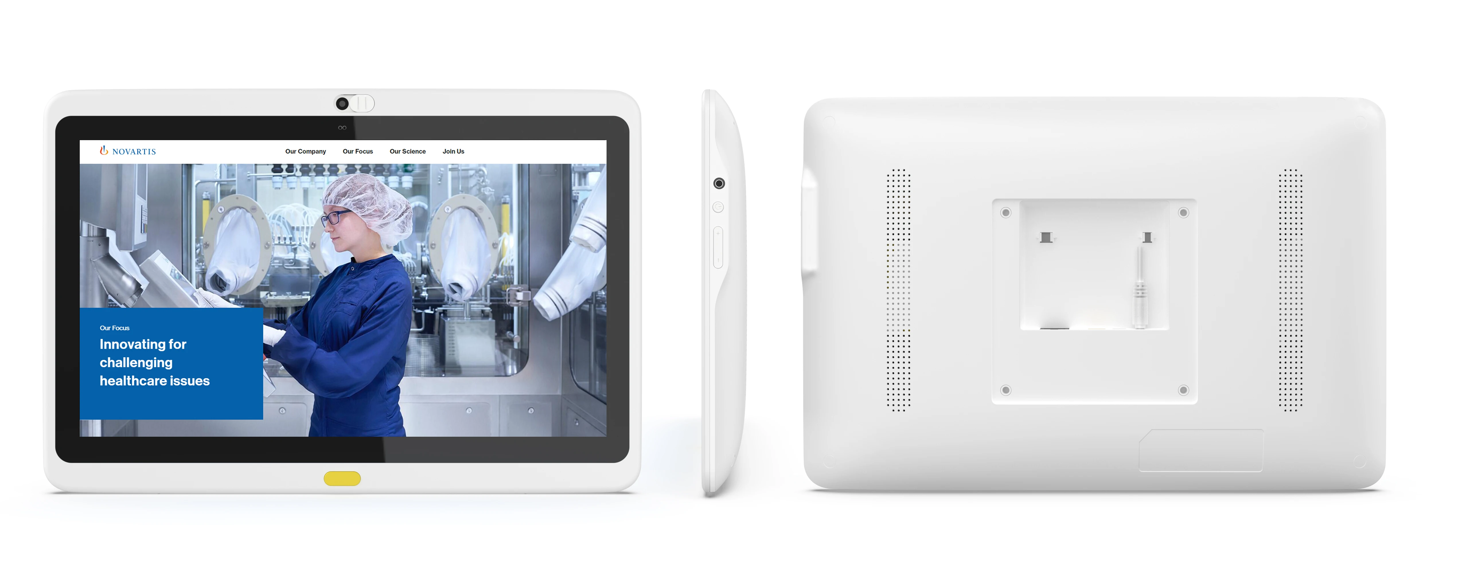 Wall Mounted 13.3" Android 16g Tablet Android 8.1 Medical Advertising ...