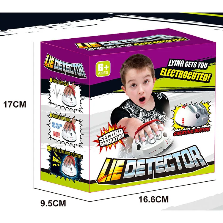 Lie Detector Toy Micro Electronic Shocking Liar Torch Novelty Liar Toys ...