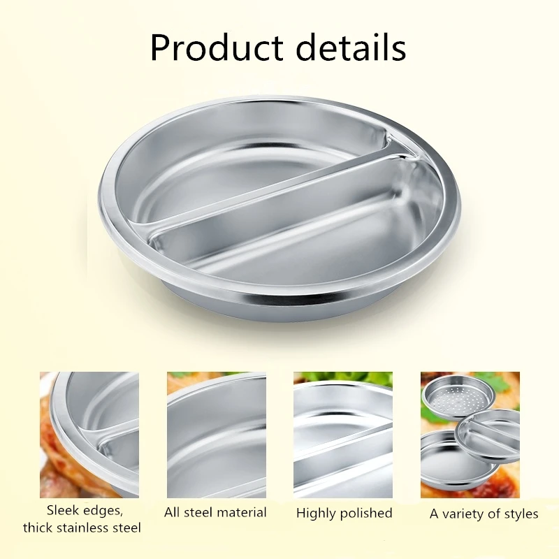 Stainless Steel Round Pan - Durable Gastronorm Serving Pan